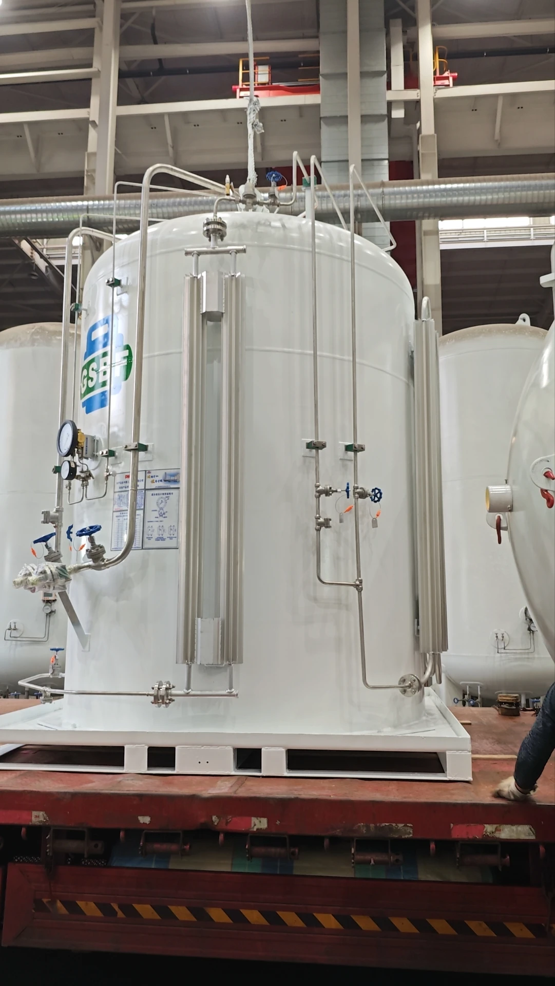 1000L High Pressure Cryogenic Liquid Nitrogen Microbulk Tank For Gas ...