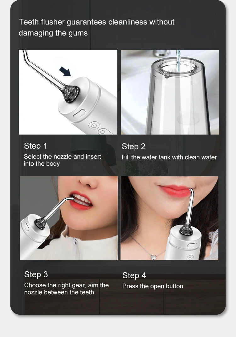 Household Water Jet Oral Water Irrigator Customized Electronic Teeth ...