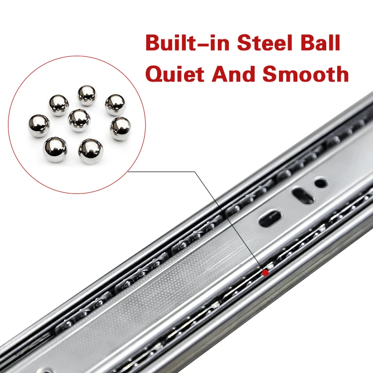 SENHUI 45mm Ball Bearing Drawer Slides - Durable & Smooth