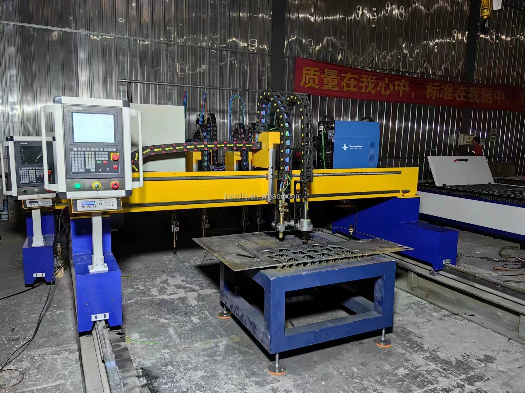 Ground Rail Type Cnc Plasma Cutting Machine for Carbon Steel| Alibaba.com