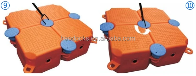 HDPE Modular Barge - Floating Dock Blocks with Motors