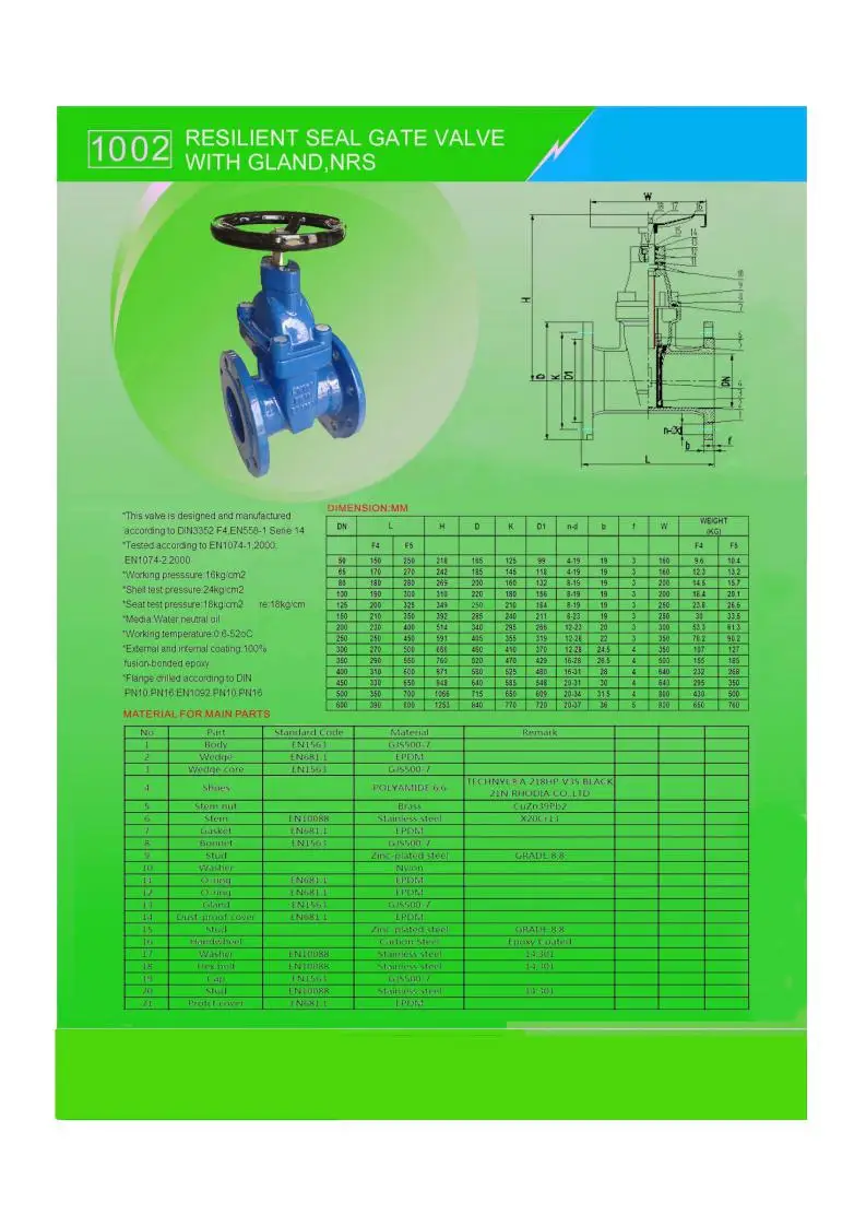 Bs5163 Gate Valve Pn16 Pn25 Resilient Seated - Buy Gate Valve,Bs5163 ...