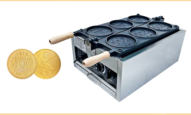 Stainless Steel Non-stick Coin Waffle Maker Machine - Oem | Wholesale