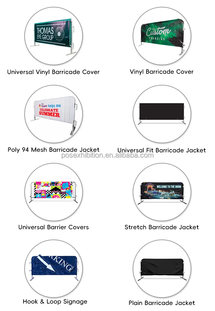 Custom Event Mesh Fence Crowd Control Banner Barricade Covers