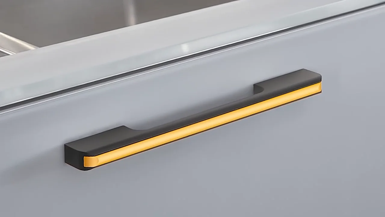 Hidden Compact Aluminium Drawer Cabinet Door Wardrobe Handle Internal ...