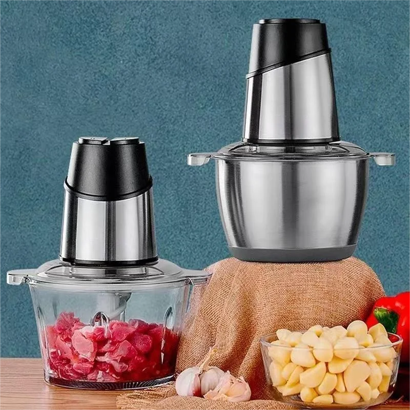 Professional 3L Electric Mini Slicer Yam Mixer Meat Grinder Pounder 2 ...