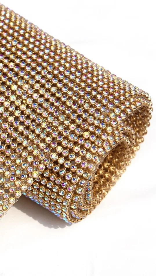 S093120*45cm Crystal Rhinestone Mesh Diamond Rhinestone Strass Mesh ...