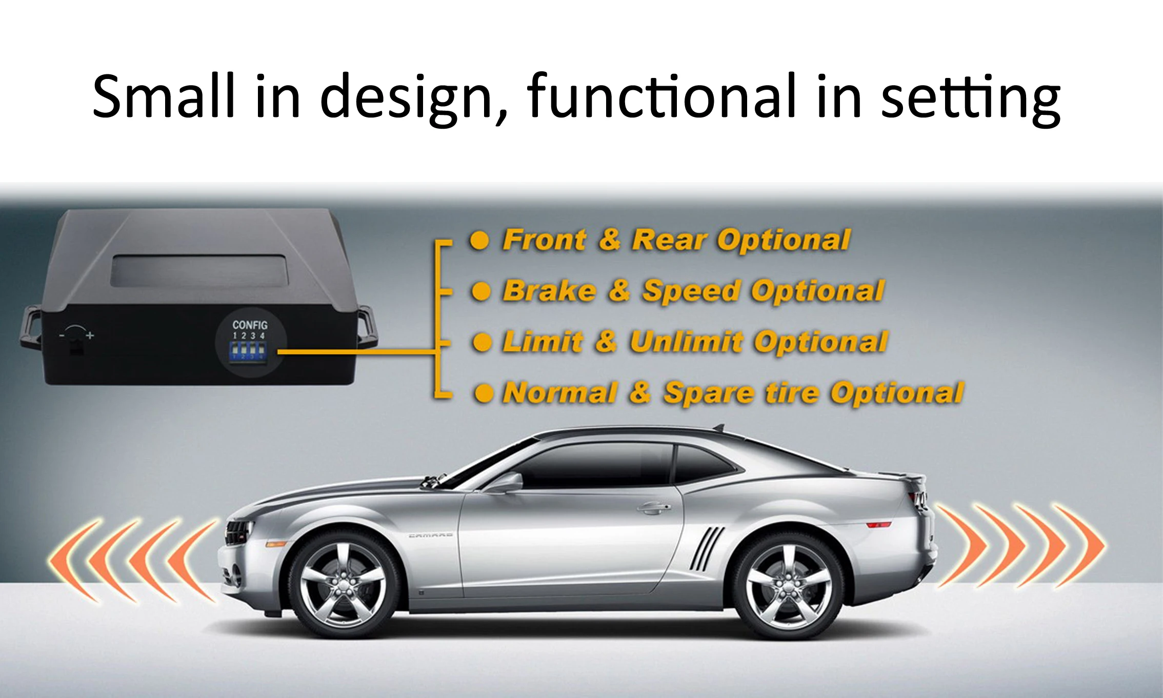 Universal Car Parking Sensor with Buzzer - IP68 Waterproof