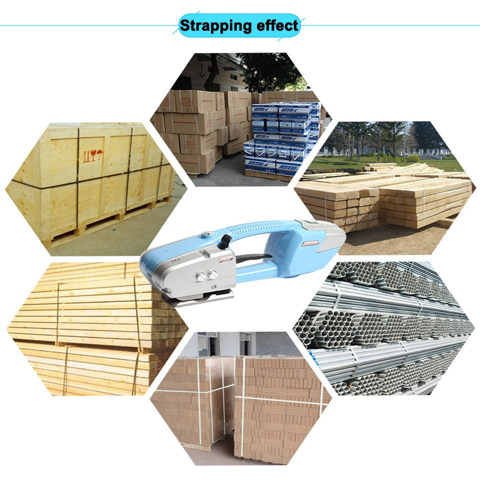 Manual Control Battery Powered Strapping Tool V1 For Plastic Belt Strap ...