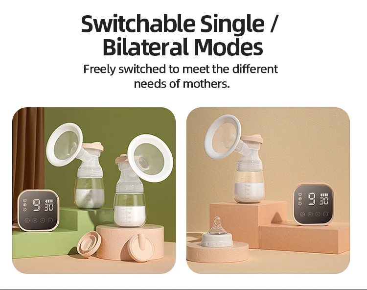 Hospital Grade Double Wireless Breast Pump Extractor De Lech Automatic Electric Breast Pump ...