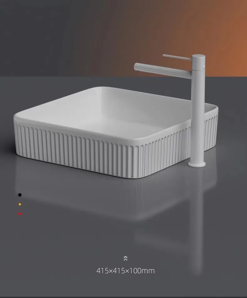 Lavabo Modern Ceramic Bathroom Sink - Countertop Art Basin