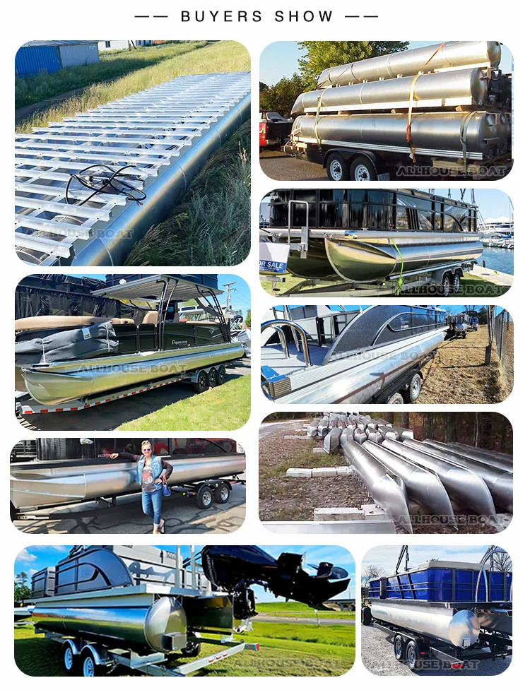 Allhouse 30 Ft Diameter Aluminum Pontoon Tubes - Durable & Customizable
