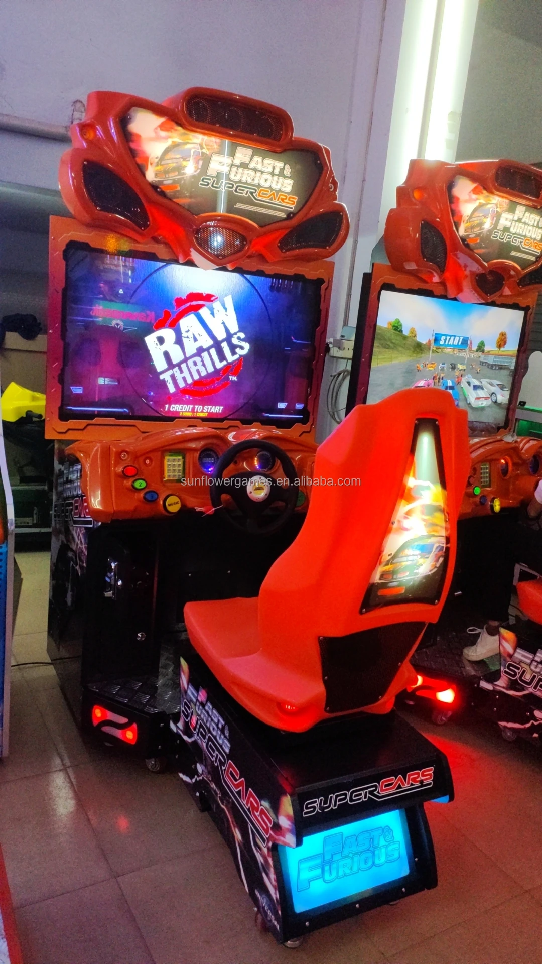 Indoor Game Machine Coin Operated Video Game Machine Racing Driving ...