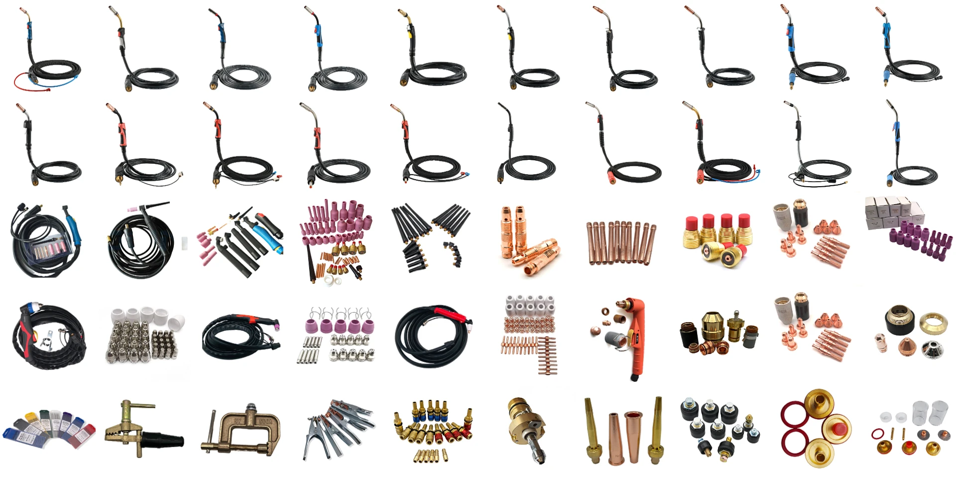 Tweco#2 200A Air Cooled MIG Welding Torch Gun with Euro Connector 12ft ...