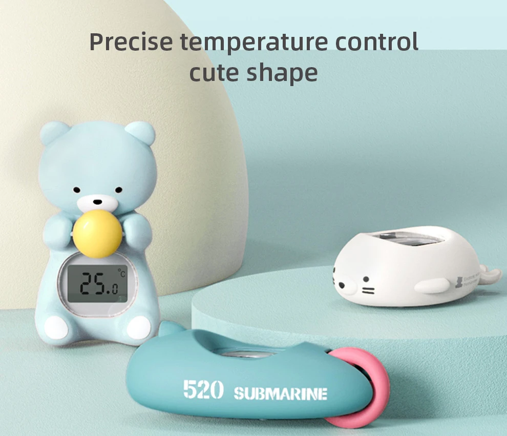 Eco-friendly Plastic Kids Shower Floating Toy Digital Temperature ...