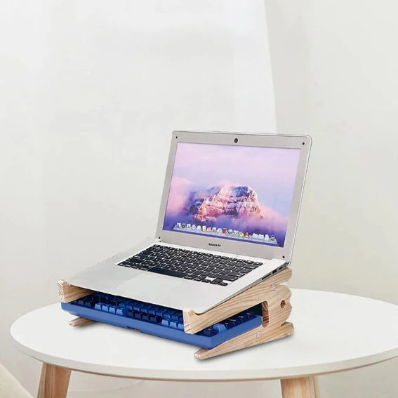 Portable Foldable Ergonomic Computer Holder Wooden Computer Stand - Buy ...