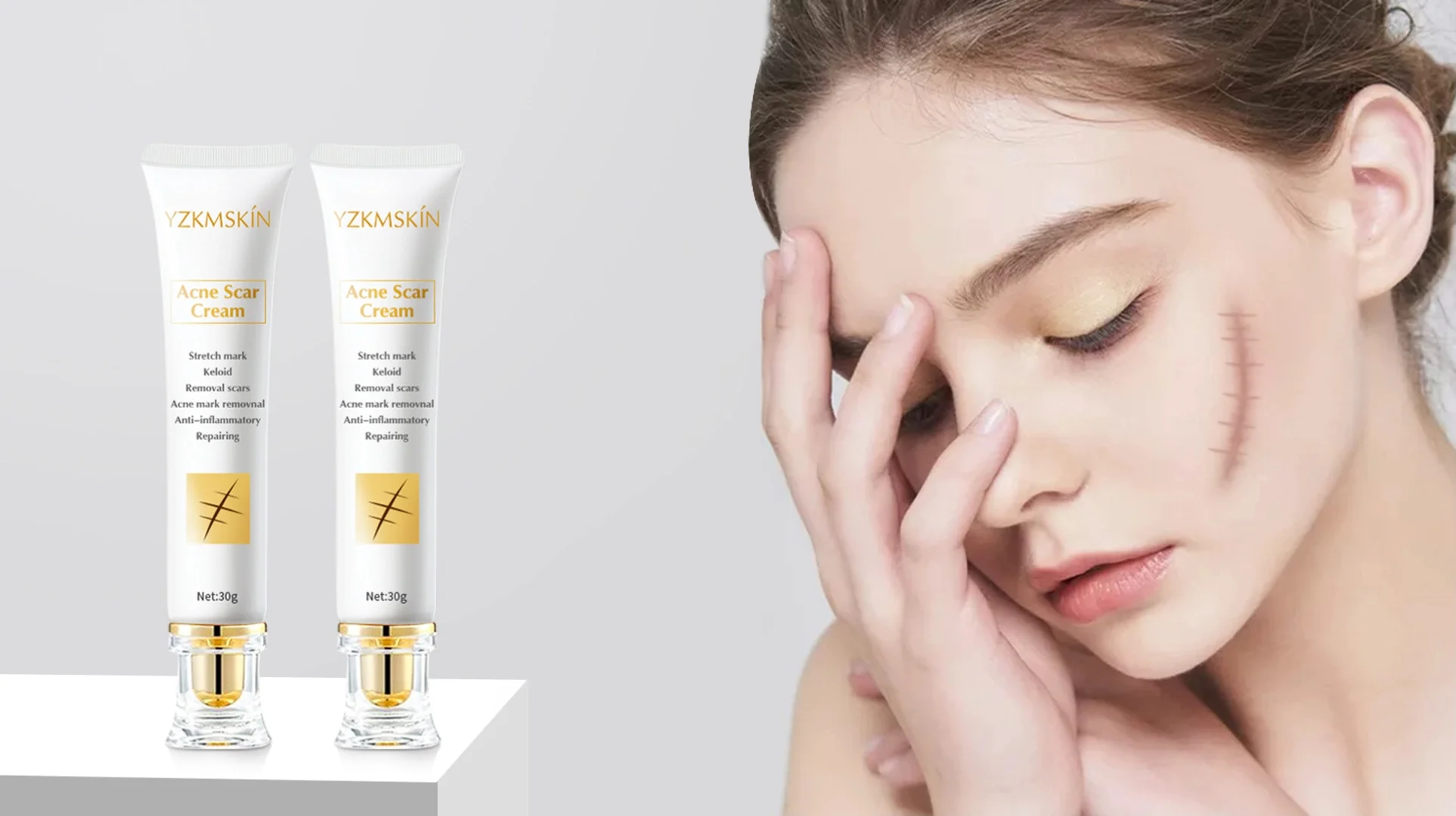 Oem Odm Body Dark Spot Repairing Gel Acne Burn Scar Mark Removal Cream ...