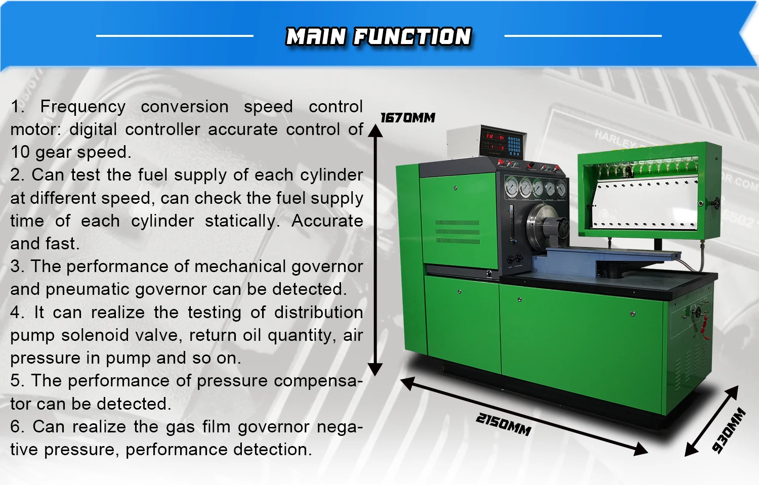 8psb Diesel Fuel Injection Pump Test Bench Stand - Buy Fuel Pump Test ...