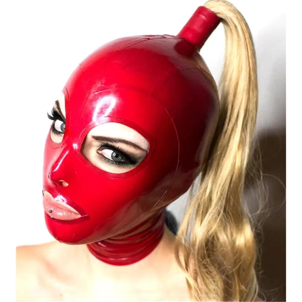 Alibaba.com: Adult Sexy Rubber Hood Cosplay Role Play Latex Mask with ...
