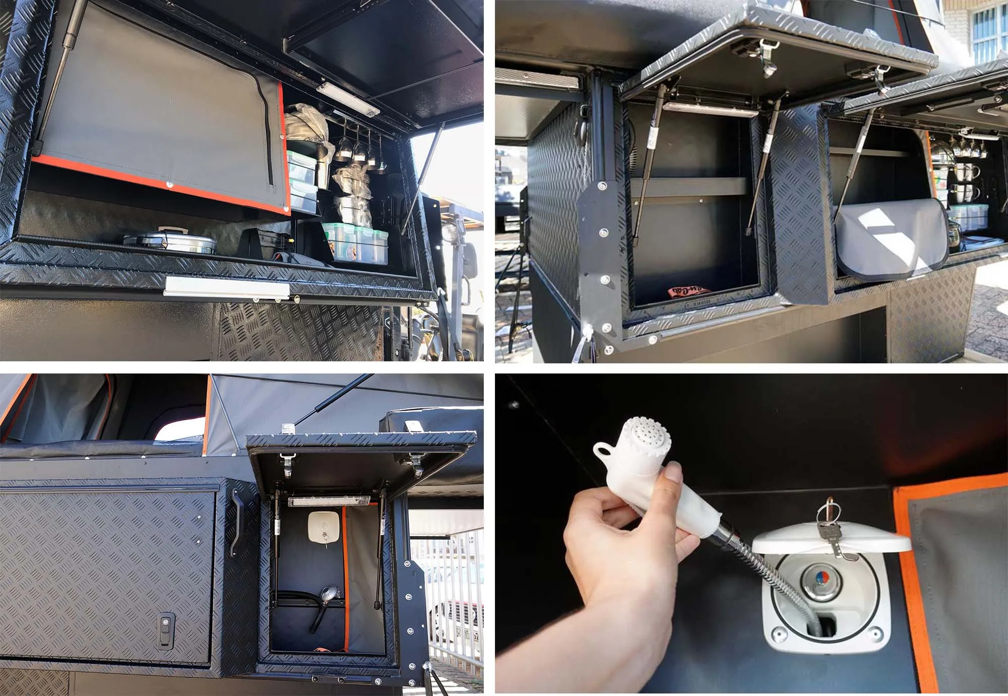 Ecocampor All Aluminum Frame Truck Bed Slide in Pickup Canopy Cap ...