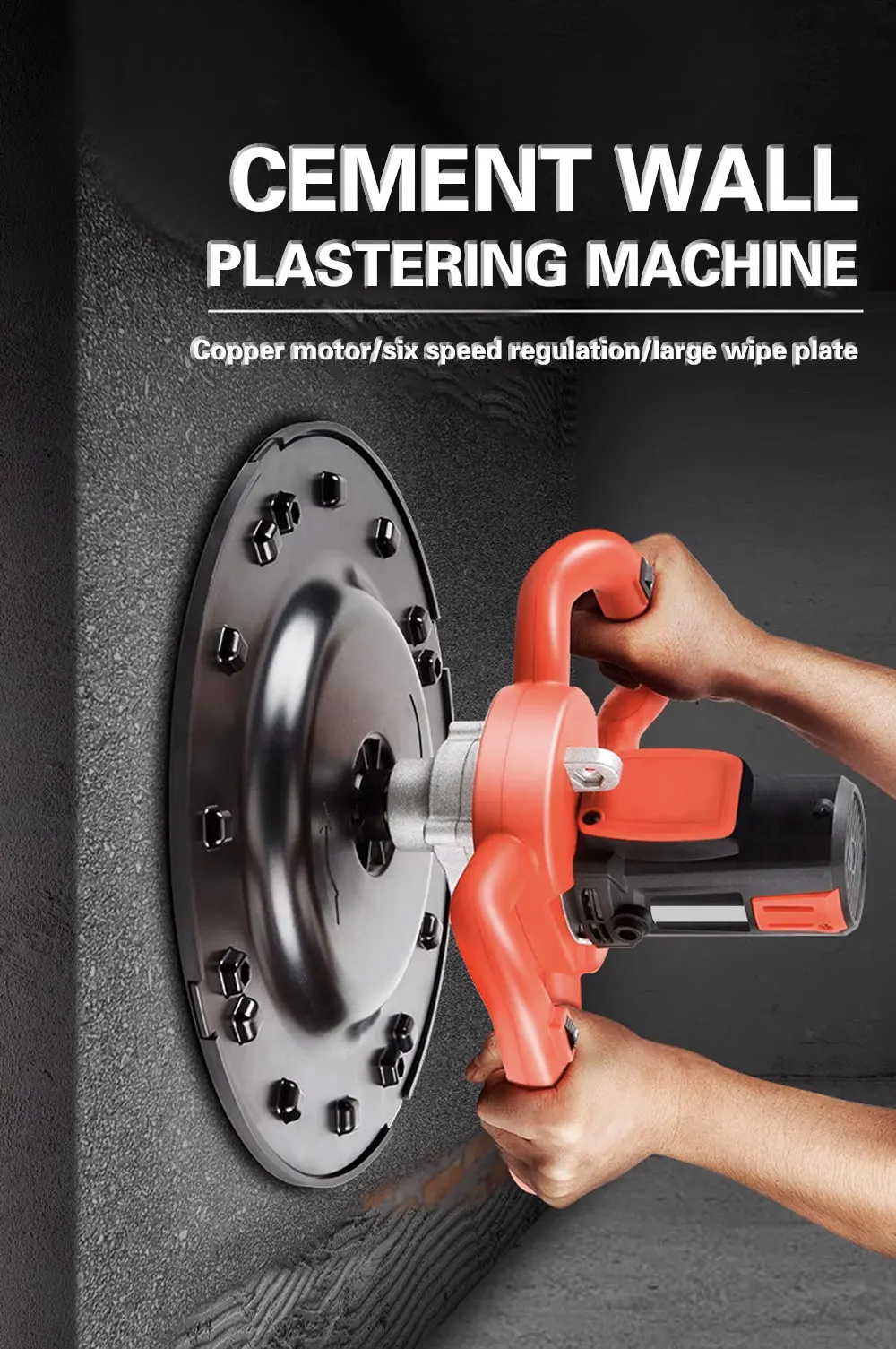 Extended Wall Plastering Machine - High Efficiency Power Trowel