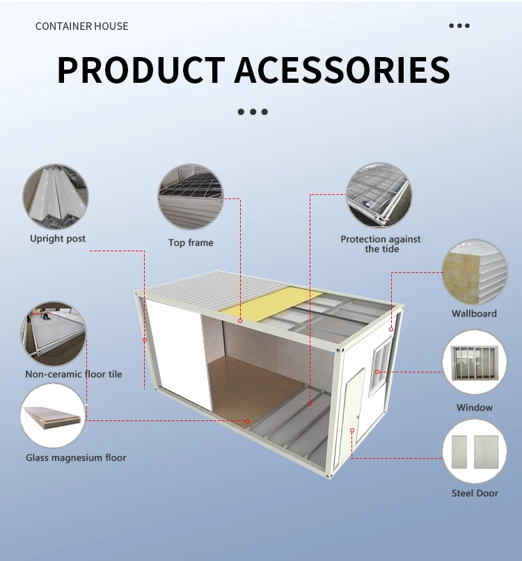 20ft 40ft Prefab Folding Flat Pack Container Homes Folding ...