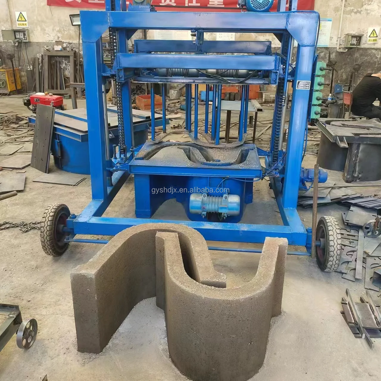 Manhole Culvert Drainage Concrete 1200MM Pipe Making Machinery Cement ...