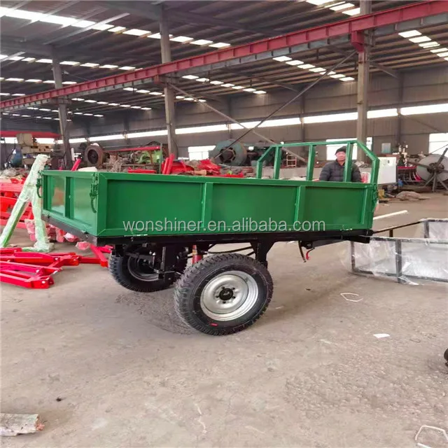 Automatic Tipping Tractor Farm Trailer Made in China 5 Tons 8 Ton 10 ...