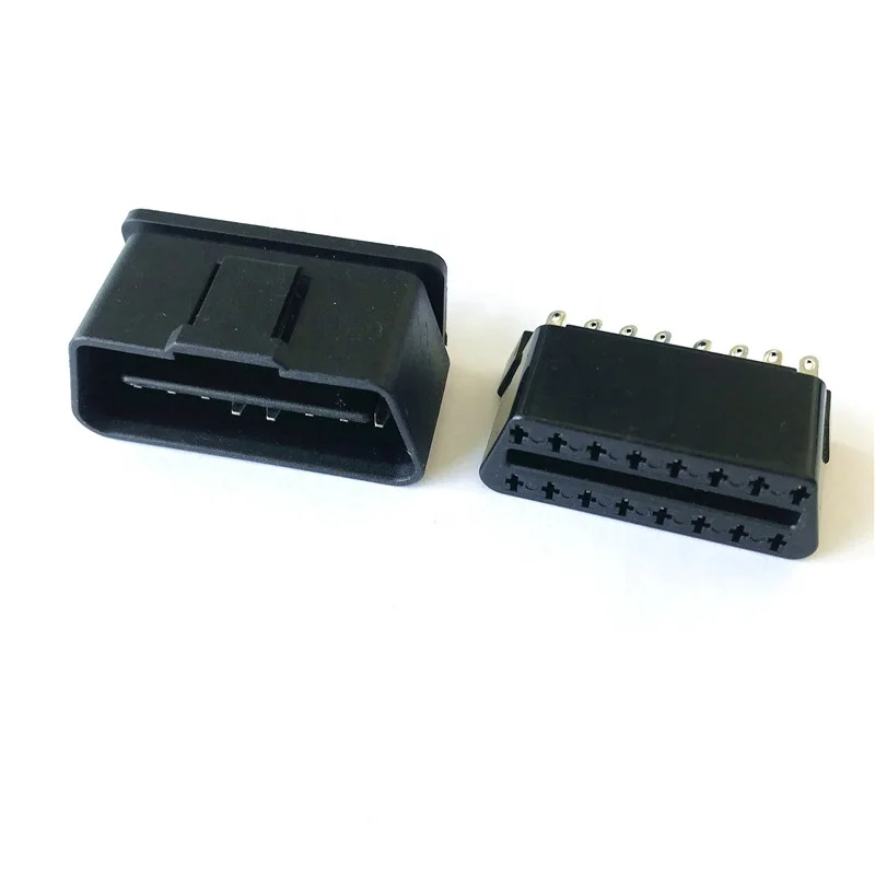 Alibaba.com: OBD 16Pin Female Male PCB Solder Connector for OBD2 OBDII J1962 : Reliable ...