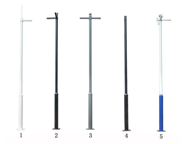 Outdoor Community Combined Monitoring Pole 3M 6M Galvanized Street ...