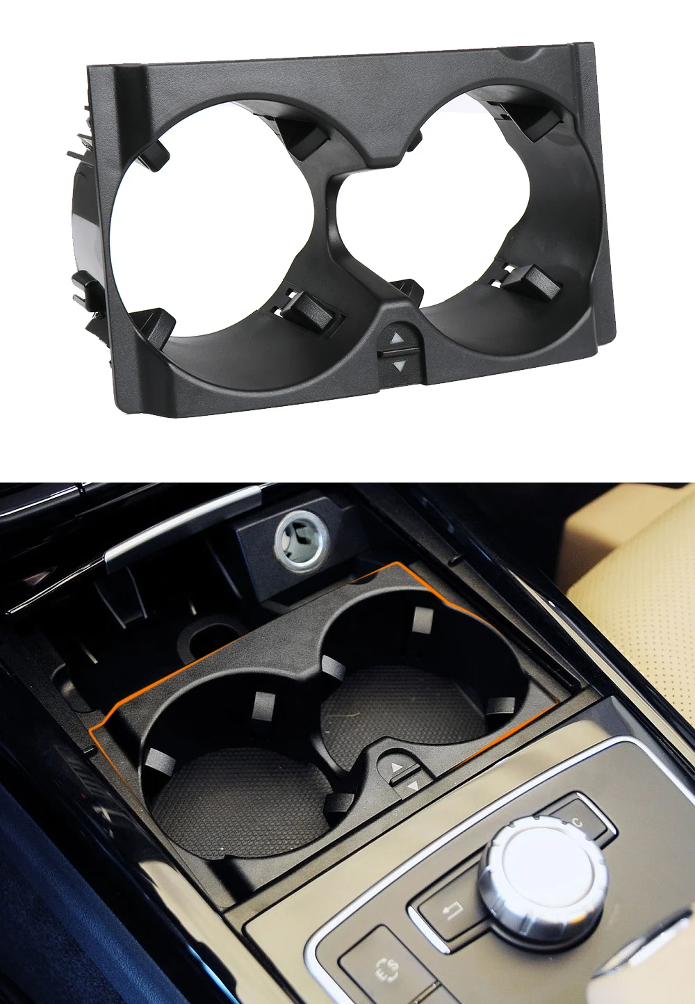 Mercedes W212 Cup Holder Replacement - High-Quality OUKACHI