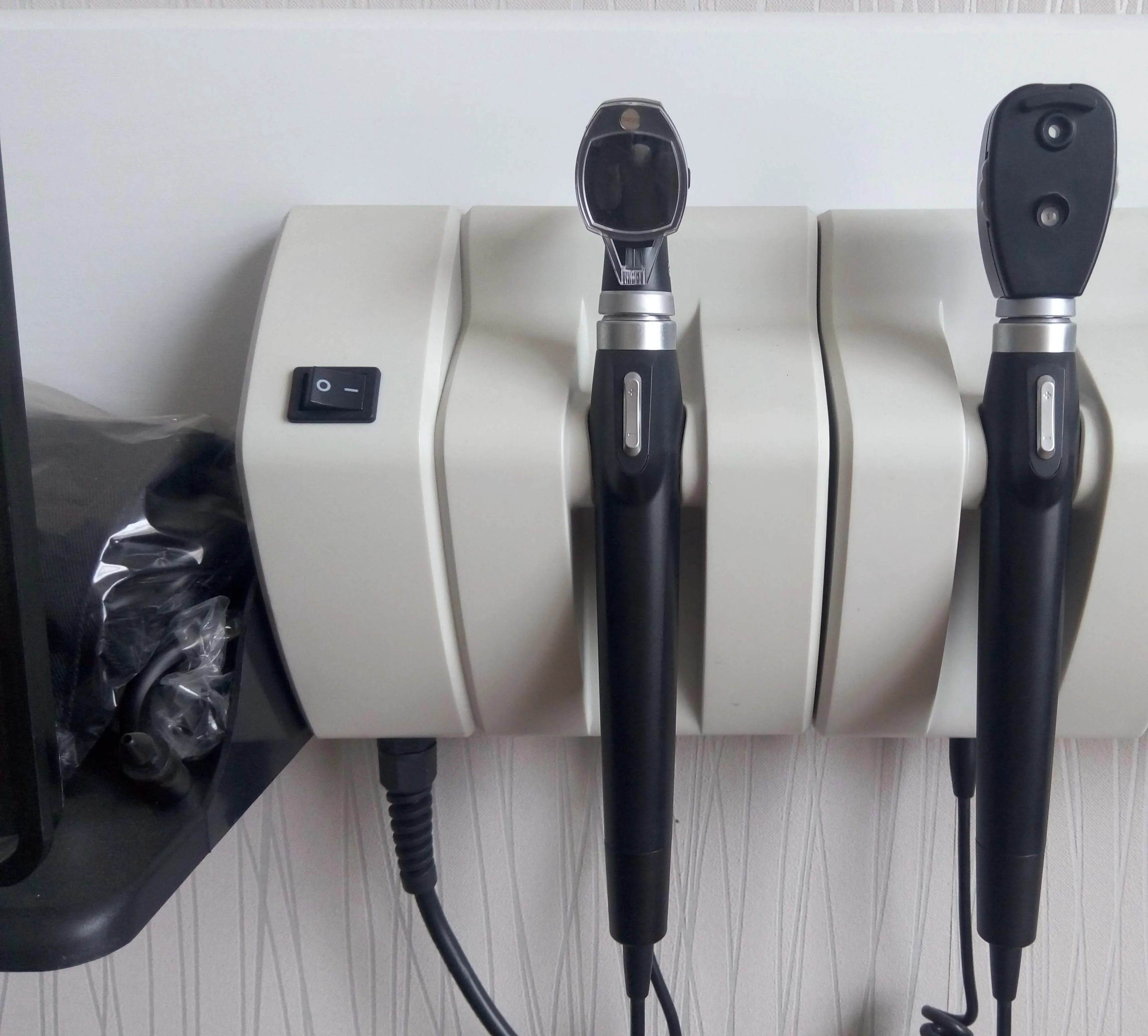 ENT Diagnostic Kit - Wall Mounted Otoscope & Ophthalmoscope