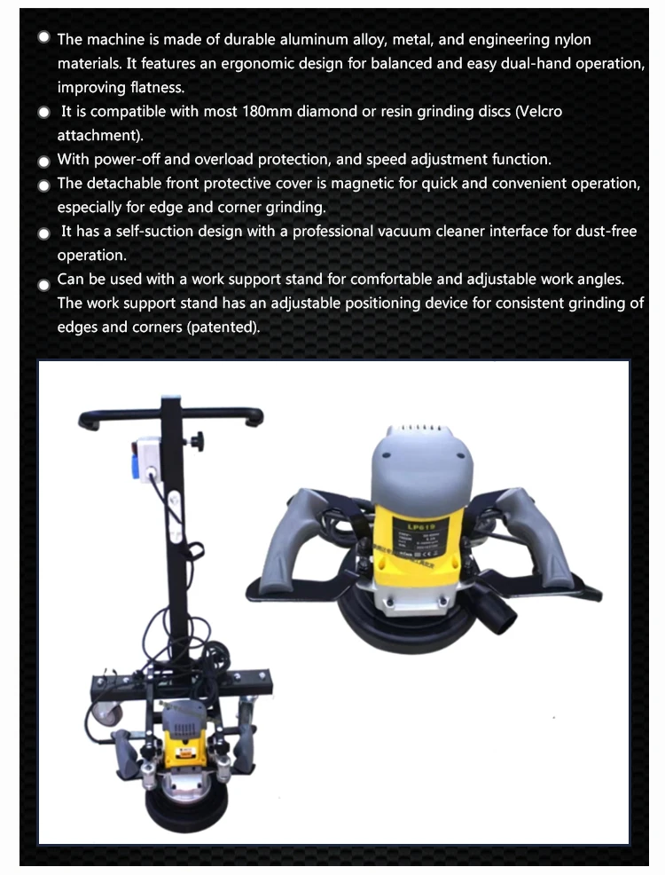 New Design Three-head Grinding Machine With Long Pole - Buy Three Head ...