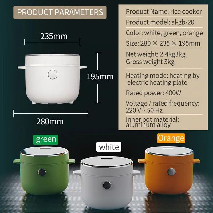 Alibaba.com: 2.0L mini rice cooker, low sugar function, digital smart ...