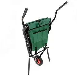 Lightweight Single Wheel Garden Wheelbarrow - Foldable Design