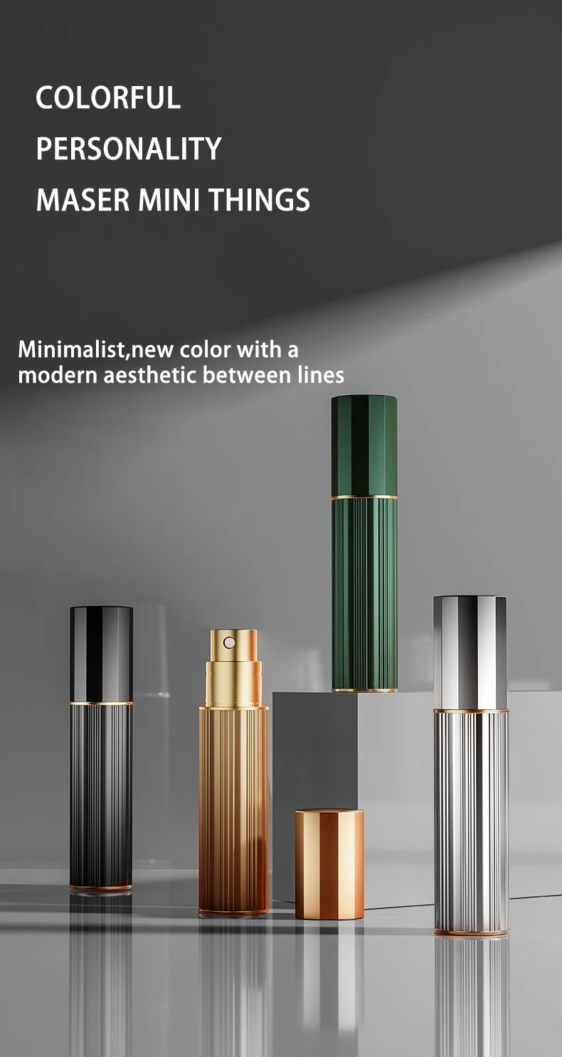 Luxury 5ml Travel Container Metal Twist-Up Perfume Atomizer with Glass ...