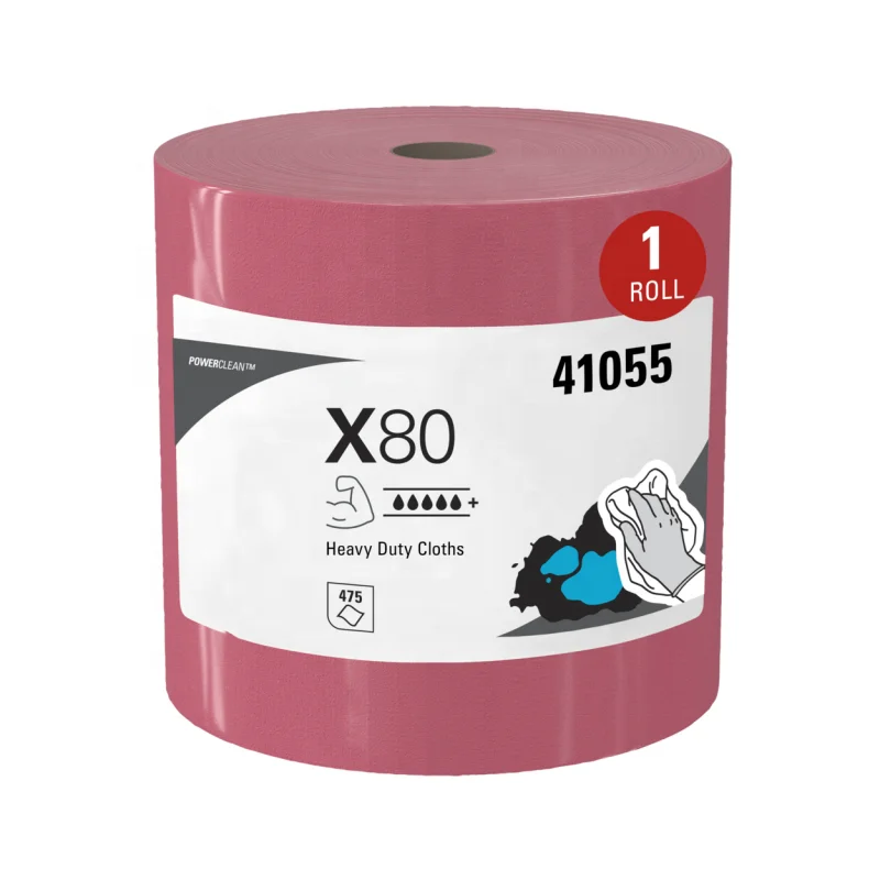 X80 Disposable Heavy Duty Cloth Industrial Blue Ultra Wipes Shop Towel ...