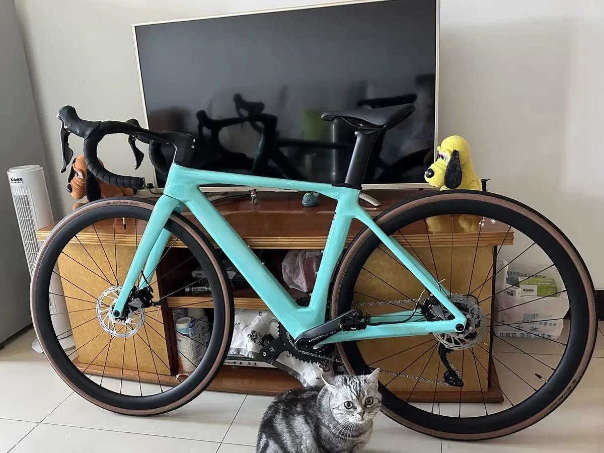 2024 E-bike Electric Road Bike 700c Full Carbon Fiber Road Bike R7000 22 Speed Disc Brake ...