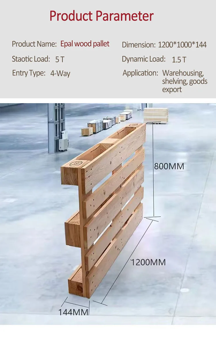 Epal Standard Pine Solid Wooden Pallet Wood Card Board 1200*800 Euro ...
