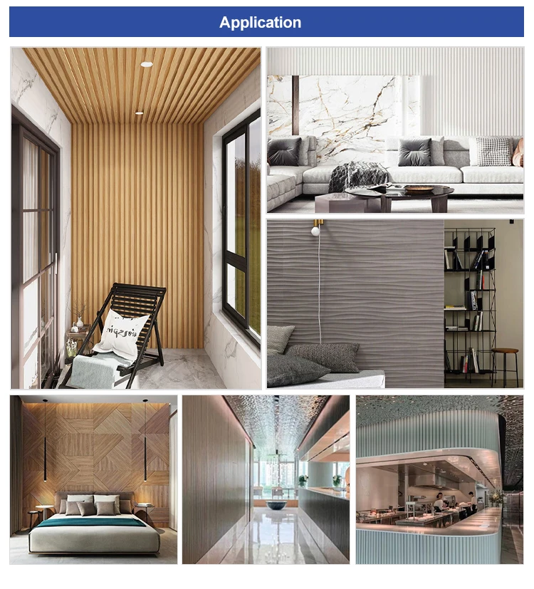 Factory Manufacture 3d Mdf Wall Panel Flexible Mdf Wall Panel Wave ...