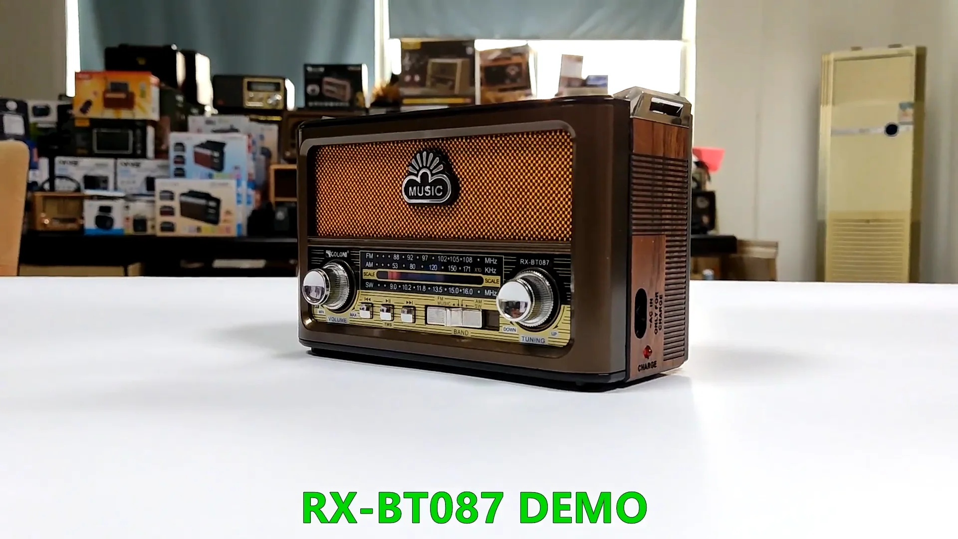 Golon-radio Retro De Estilo Antiguo,De 3 Bandas Radio Inalámbrica,Ca,Am ...