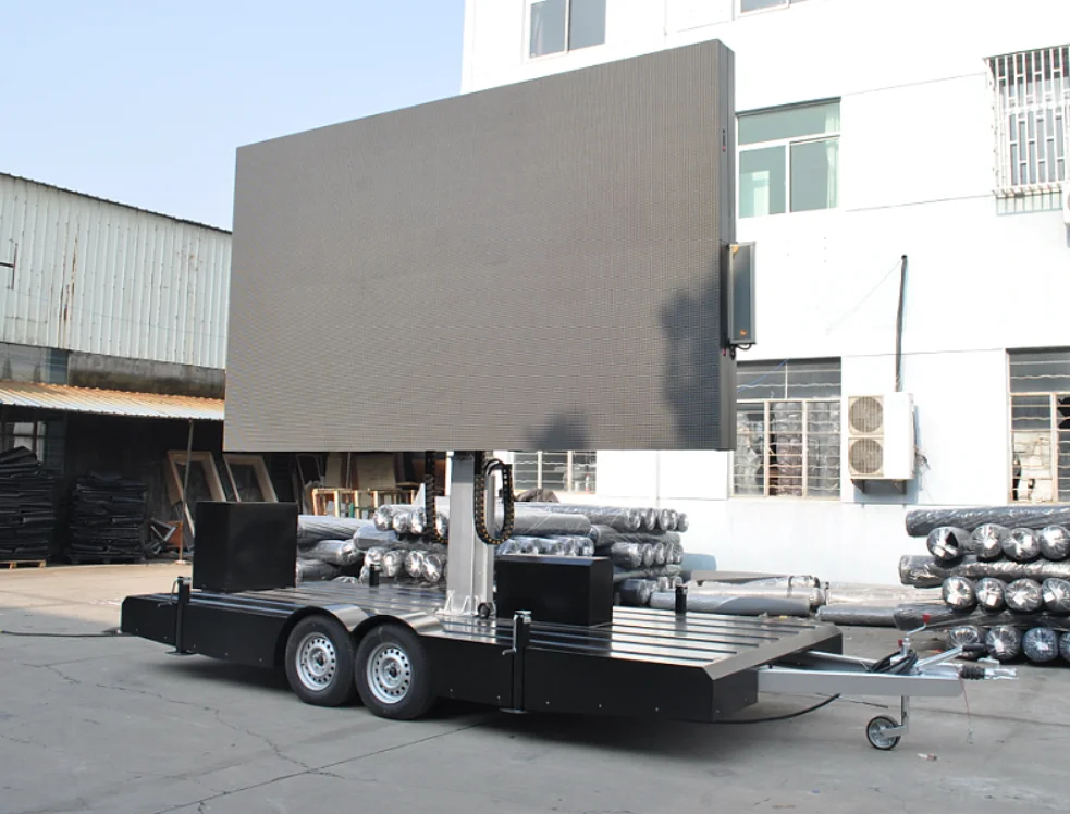 Outdoor Full Color LED Mobile Trailer Screen P4mm - 7000nits