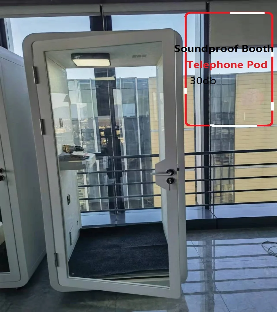 Modern Cabine Low Noise Large Size Soundproof Office Phone Booth