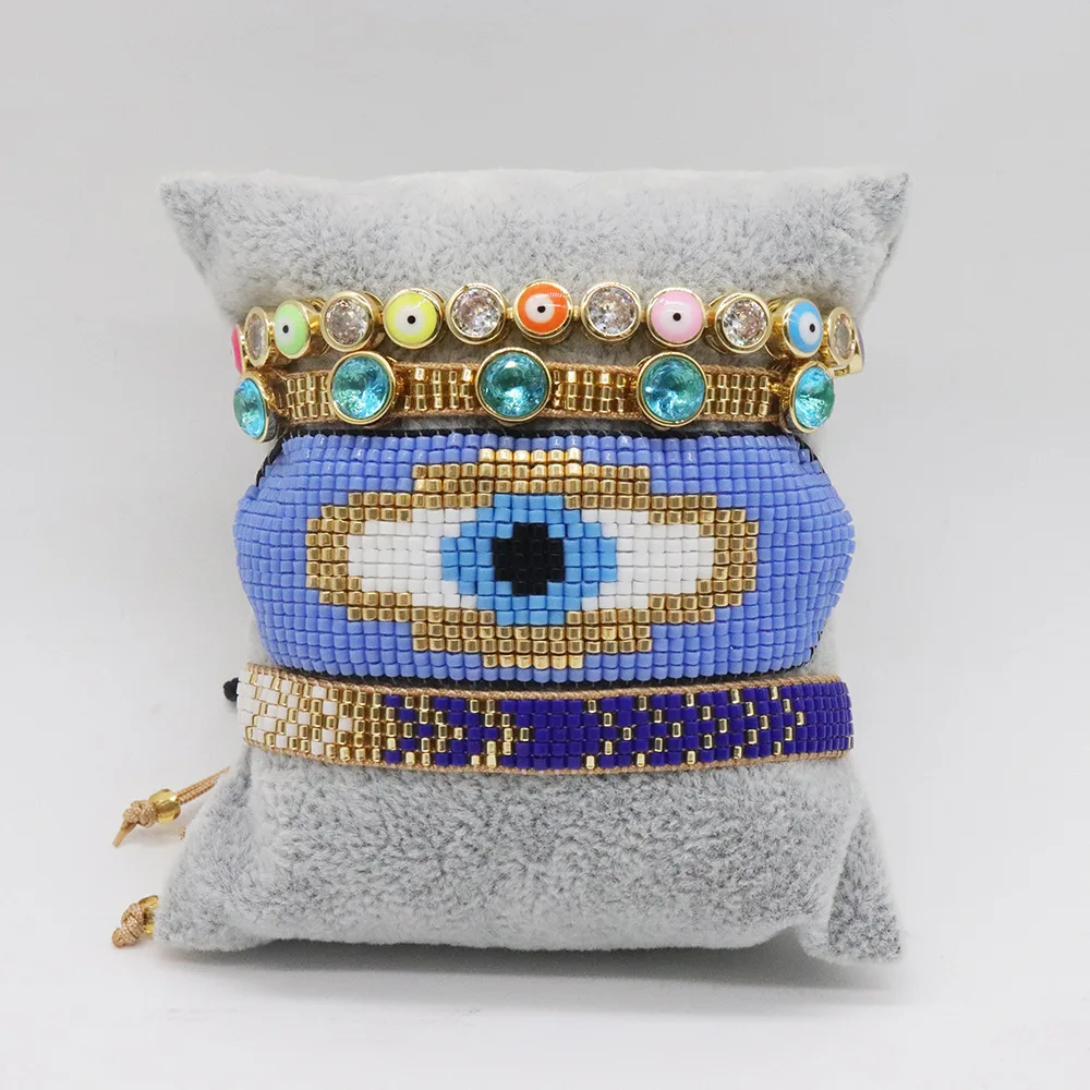 B1137 Bohemia Eye Miyuki Bracelet Woven Miyuki Bead Bracelet Hand Made ...