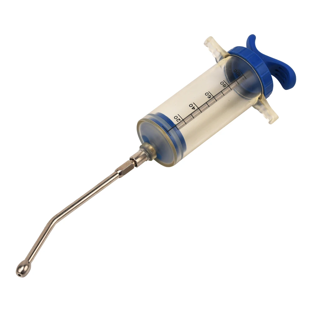 100ml Automatic Self-filling Syringe Drencher Gun Plastic Veterinary ...