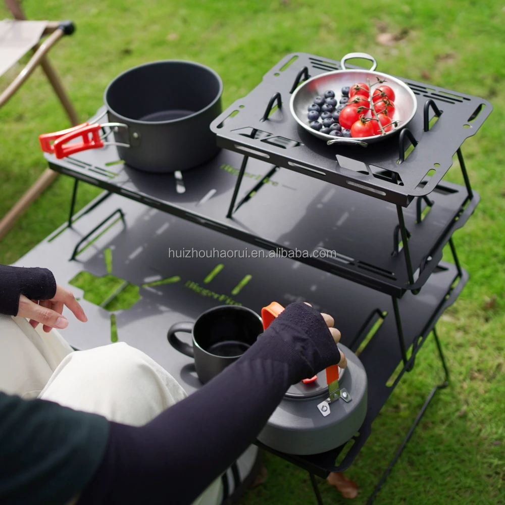 New Design DIY Portable Tactical Camping Table Metal Outdoor Picnic ...