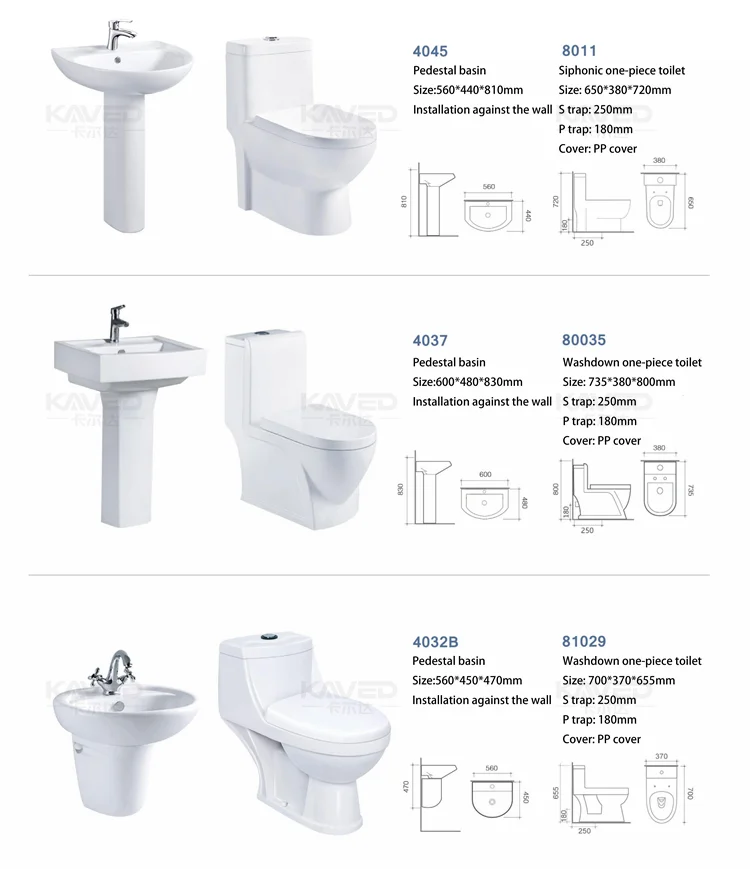 Toilet Floor Water Proof Complete Toilet Set Toilet Bowl and Sink Set ...