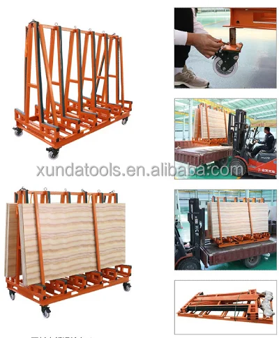 XUNDA Stone Marble Countertop Kitchen Top Install Cart