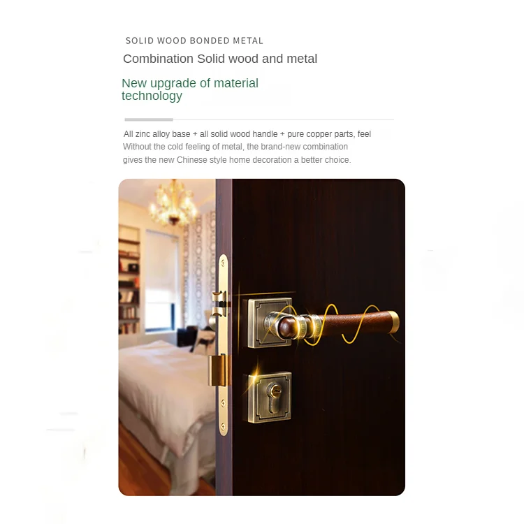 New Quality European Door Handles Locks Separate Lock Retro Door Handle ...