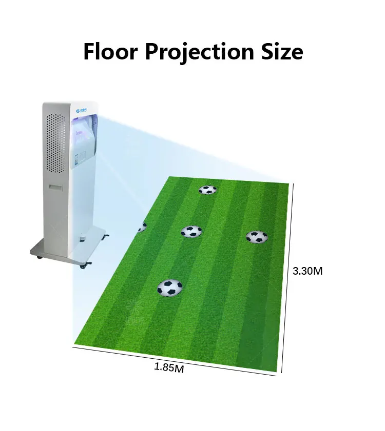 Movable Interactive Ground Projection System 3d Advertising Display ...